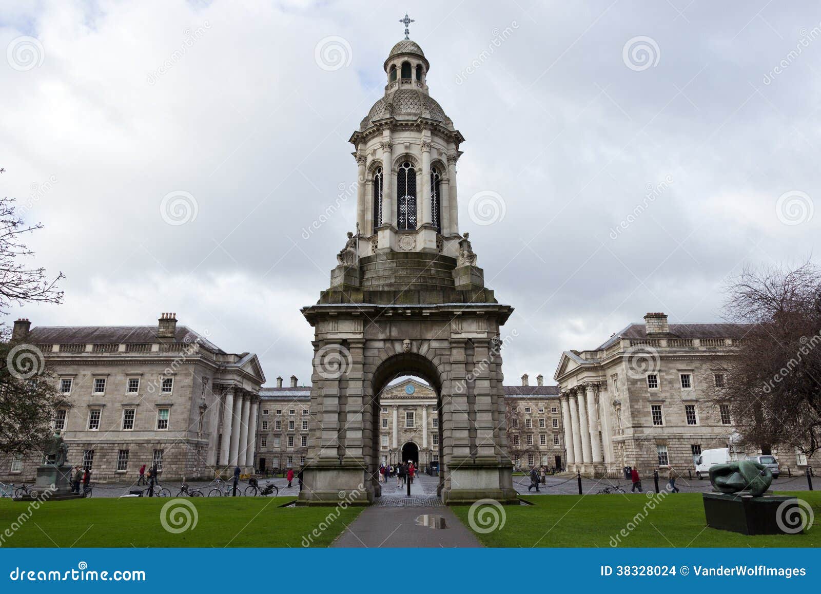 Trinity College stock photo. Image of architectural, belfry - 38328024