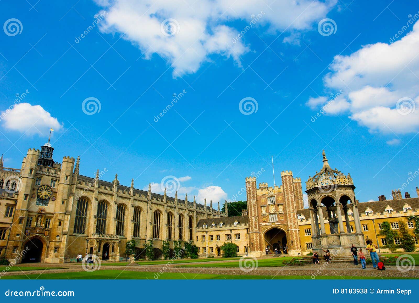 Trinity College, Cambridge University Stock Photo - Image of college ...