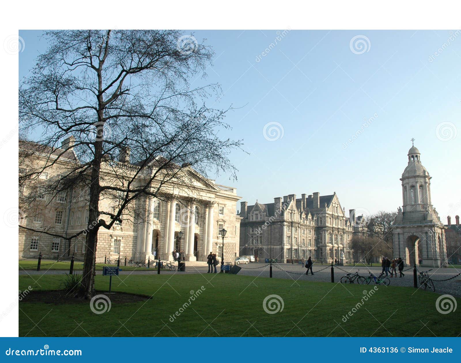 Trinity College Campus stock photo. Image of blue, renew - 4363136