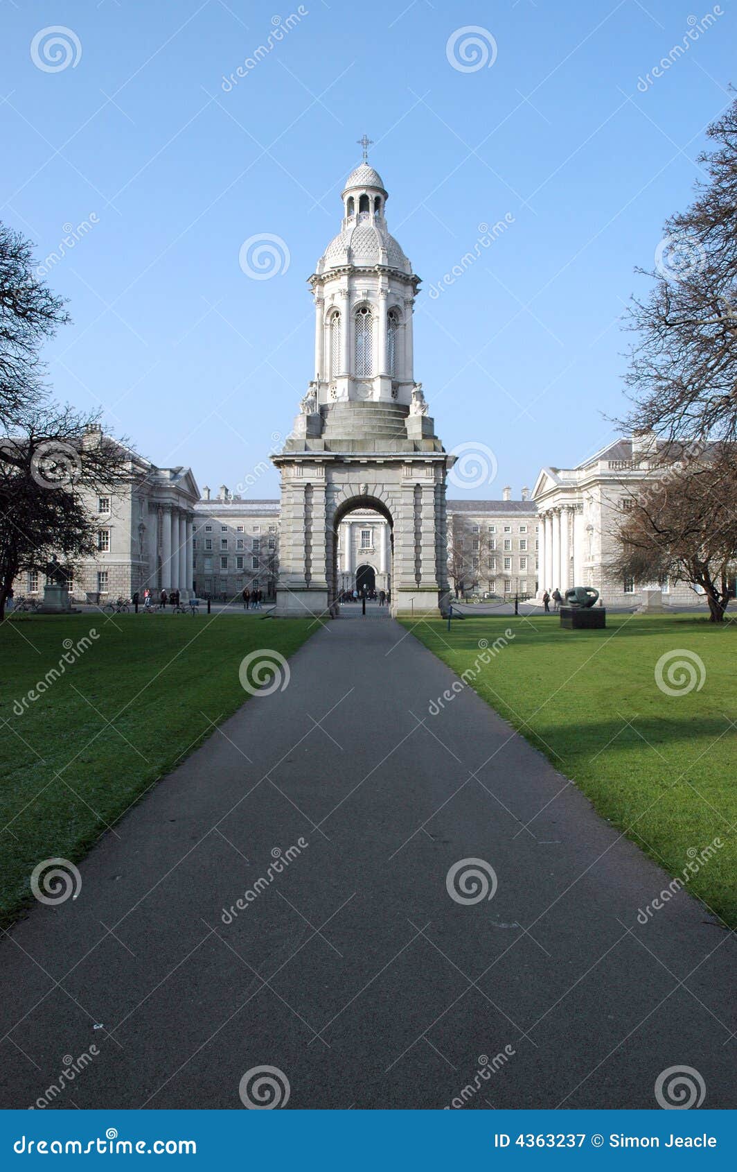 Trinity College Campus stock image. Image of architecture - 4363237