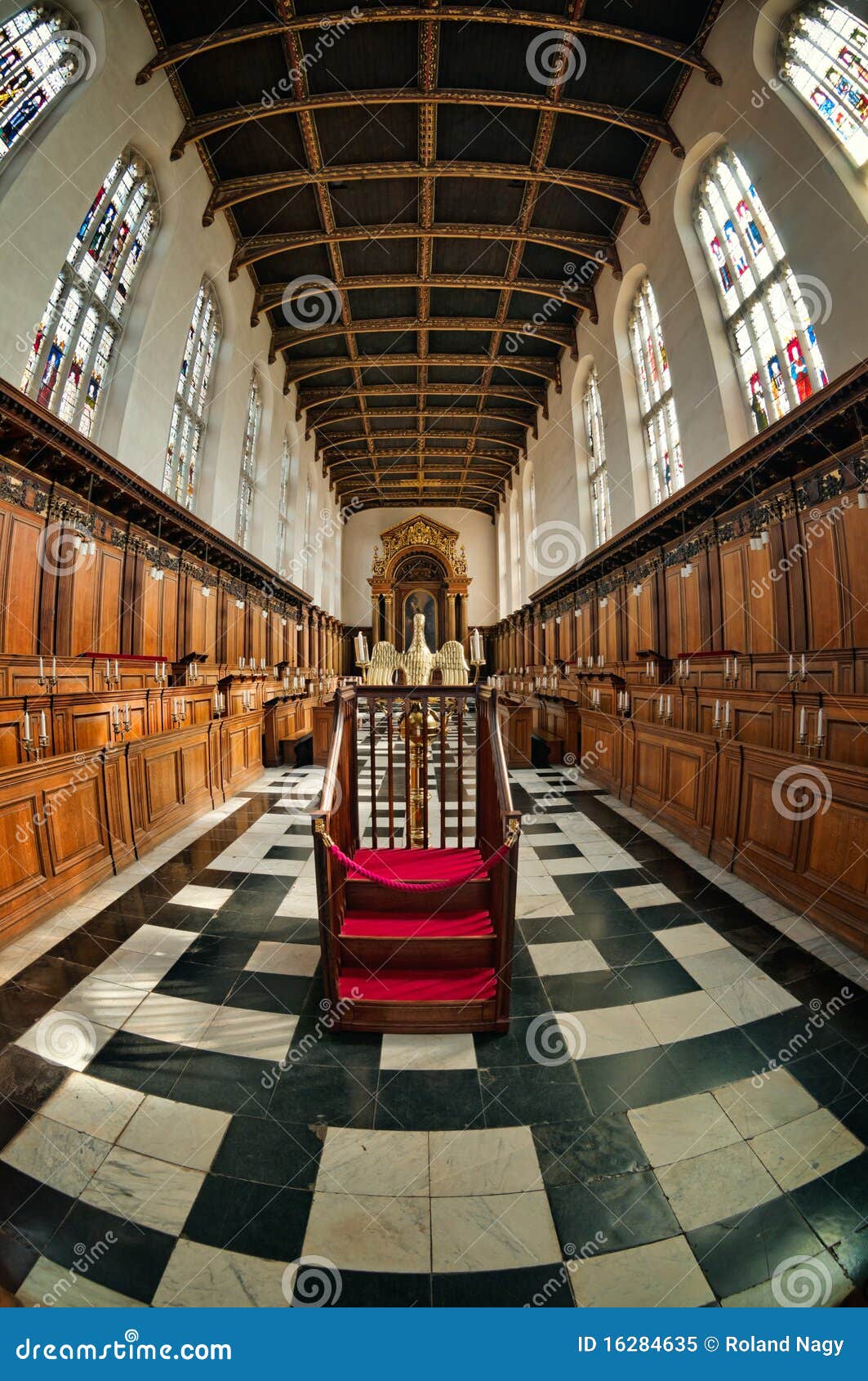 Trinity College Chapel stock image. Image of tile, panelling - 16284635