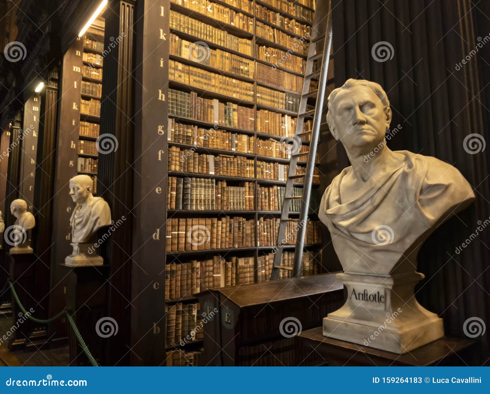 Trinity College Library Bust Van Aristoteles Redactionele Stock Foto ...