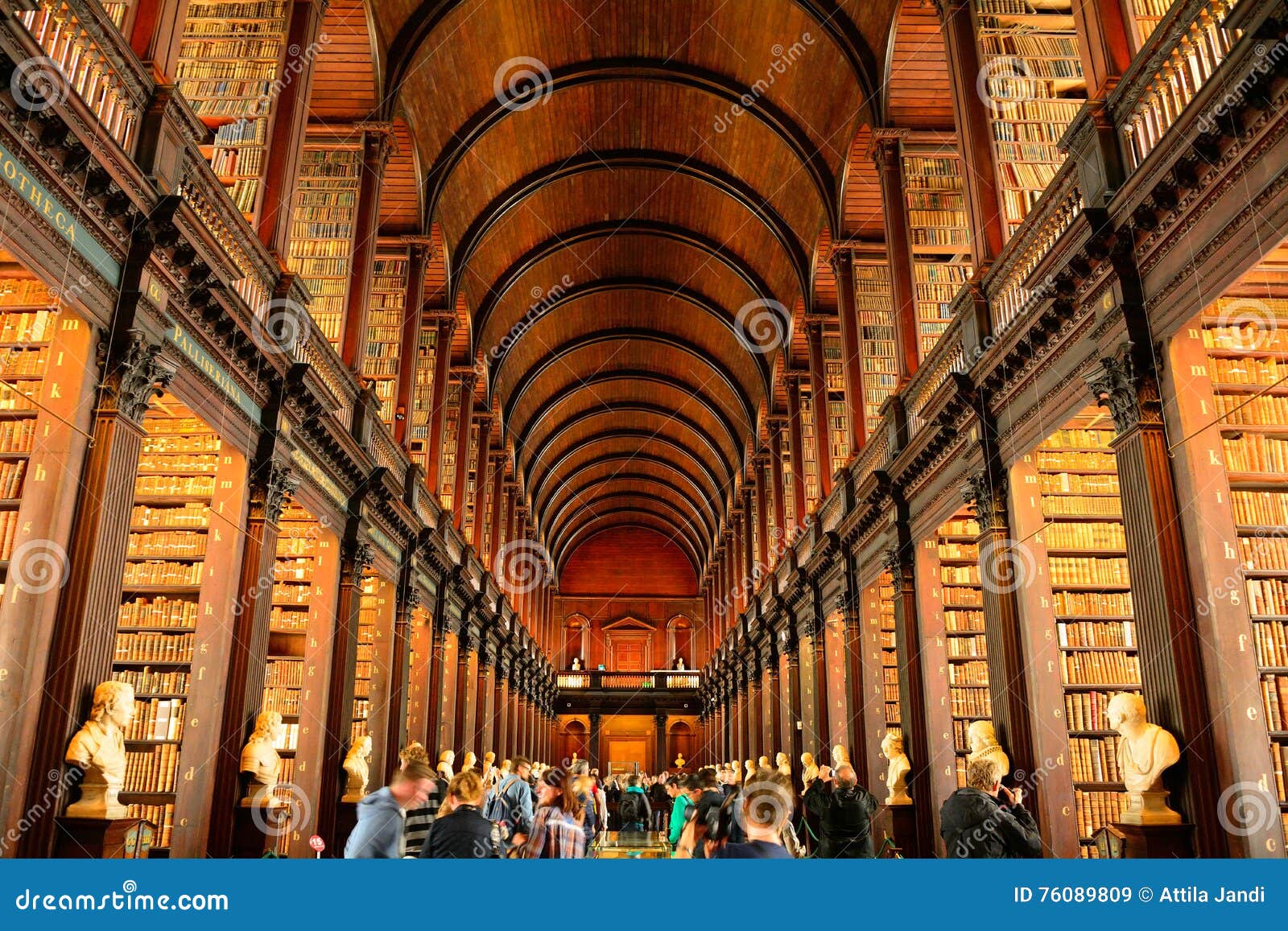 Trinity College Library, Dublin, Ireland Editorial Stock Image - Image ...