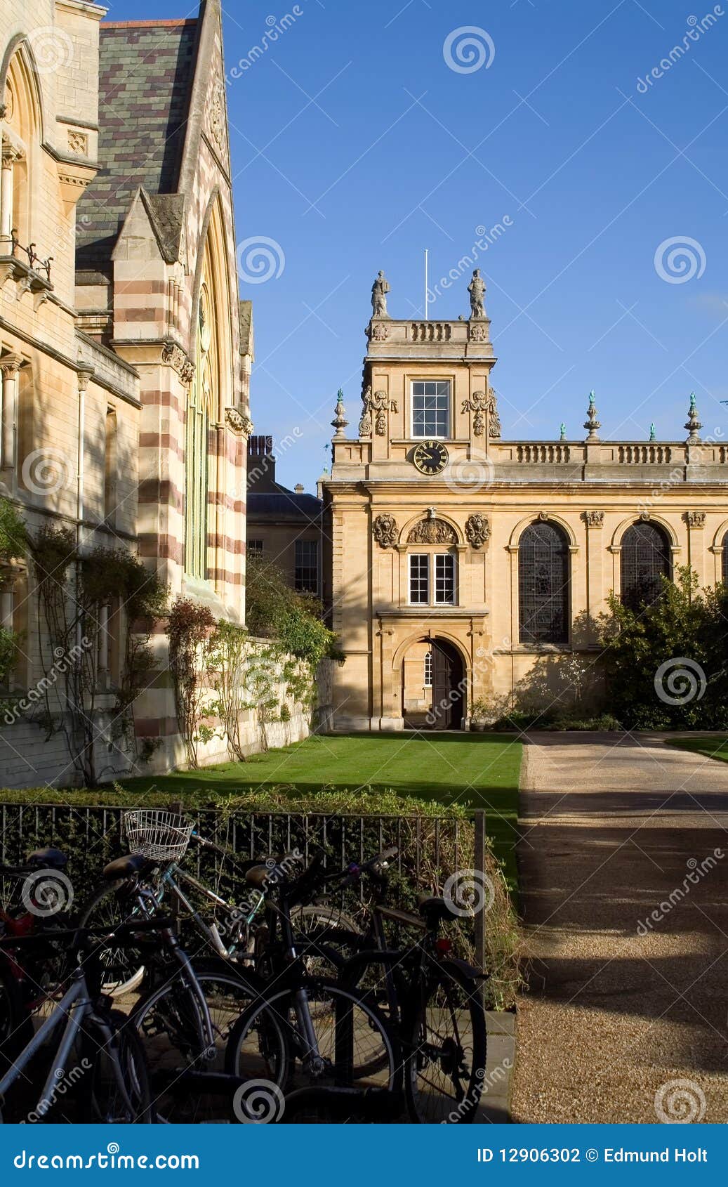 Trinity College, Oxford stock photo. Image of stonework - 12906302