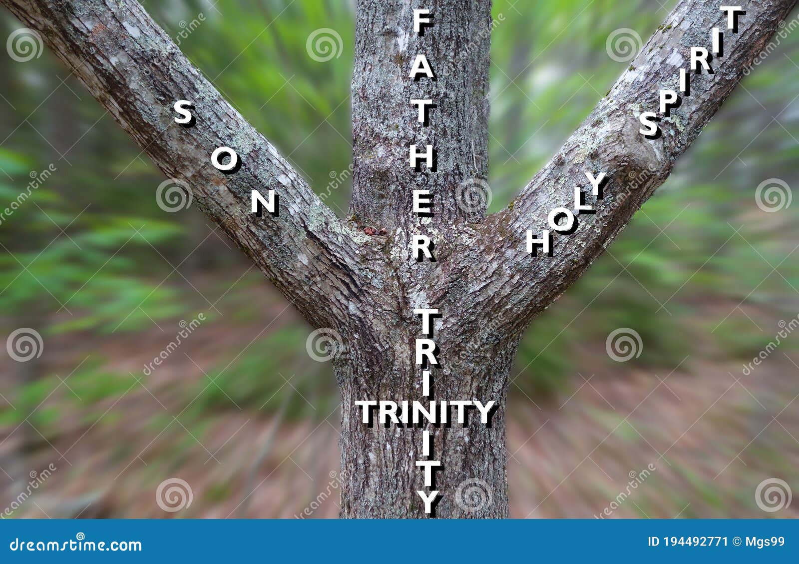 The Trinity Consists of Three Persons Stock Image - Image of devine ...