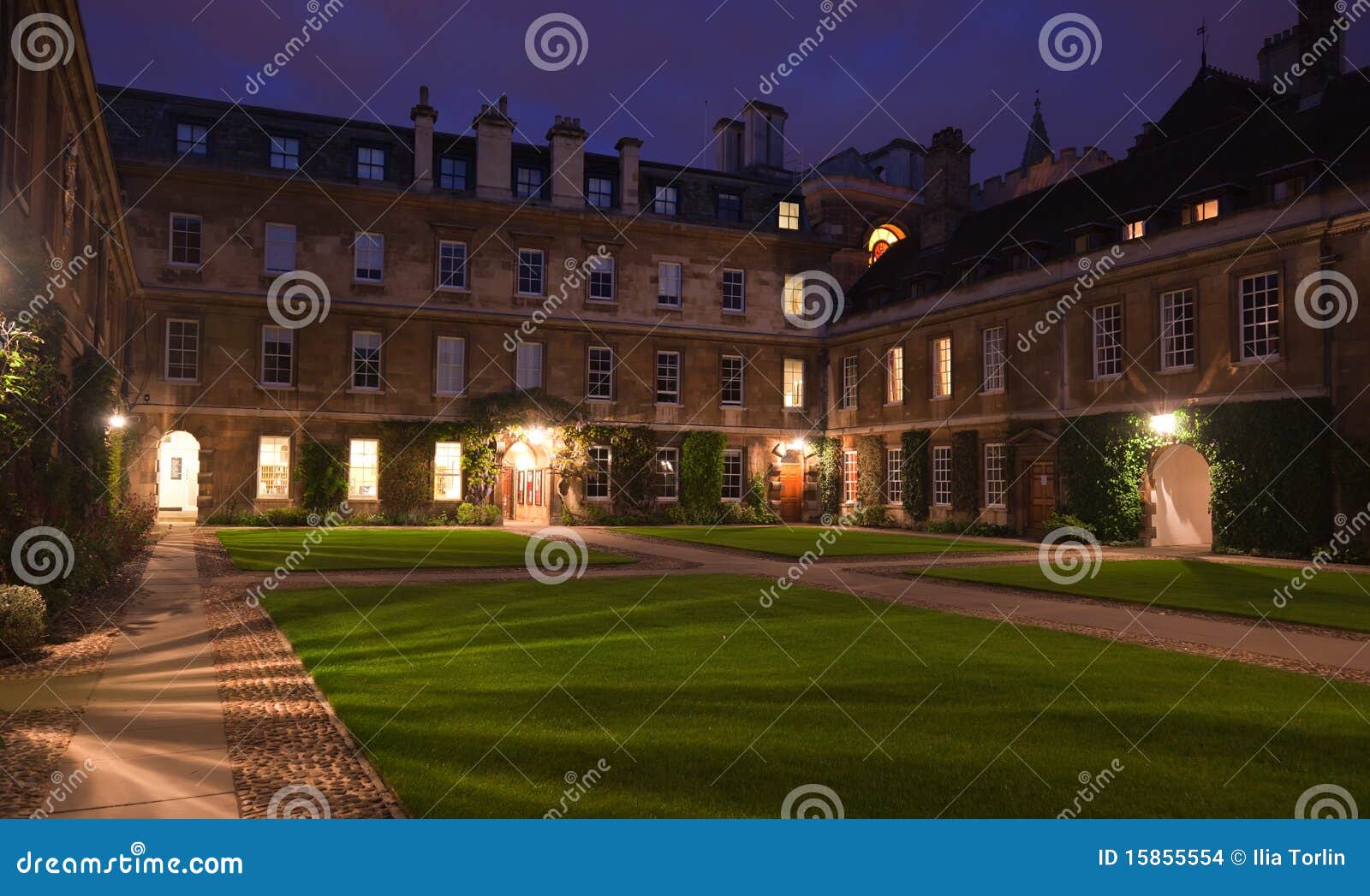 Trinity Hall College, Cambridge, UK Stock Photo - Image of square ...