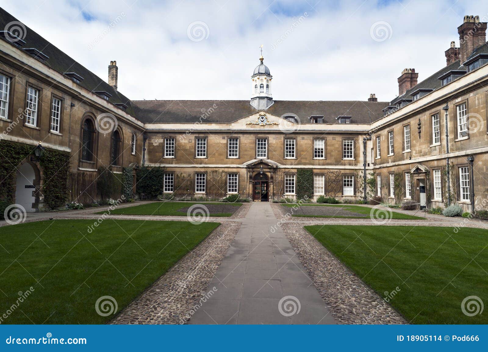 Trinity Hall College Cambridge University Stock Photo - Image of king ...