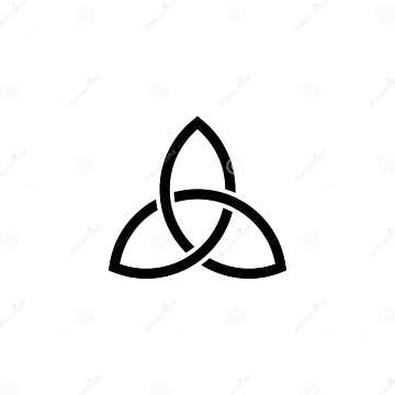 Trinity Logo Vector Illustration Stock Vector - Illustration of knot ...