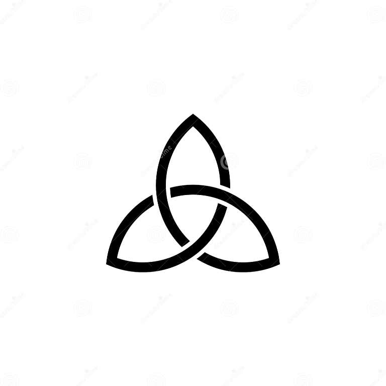 Trinity Logo Vector Illustration Stock Vector - Illustration of knot ...