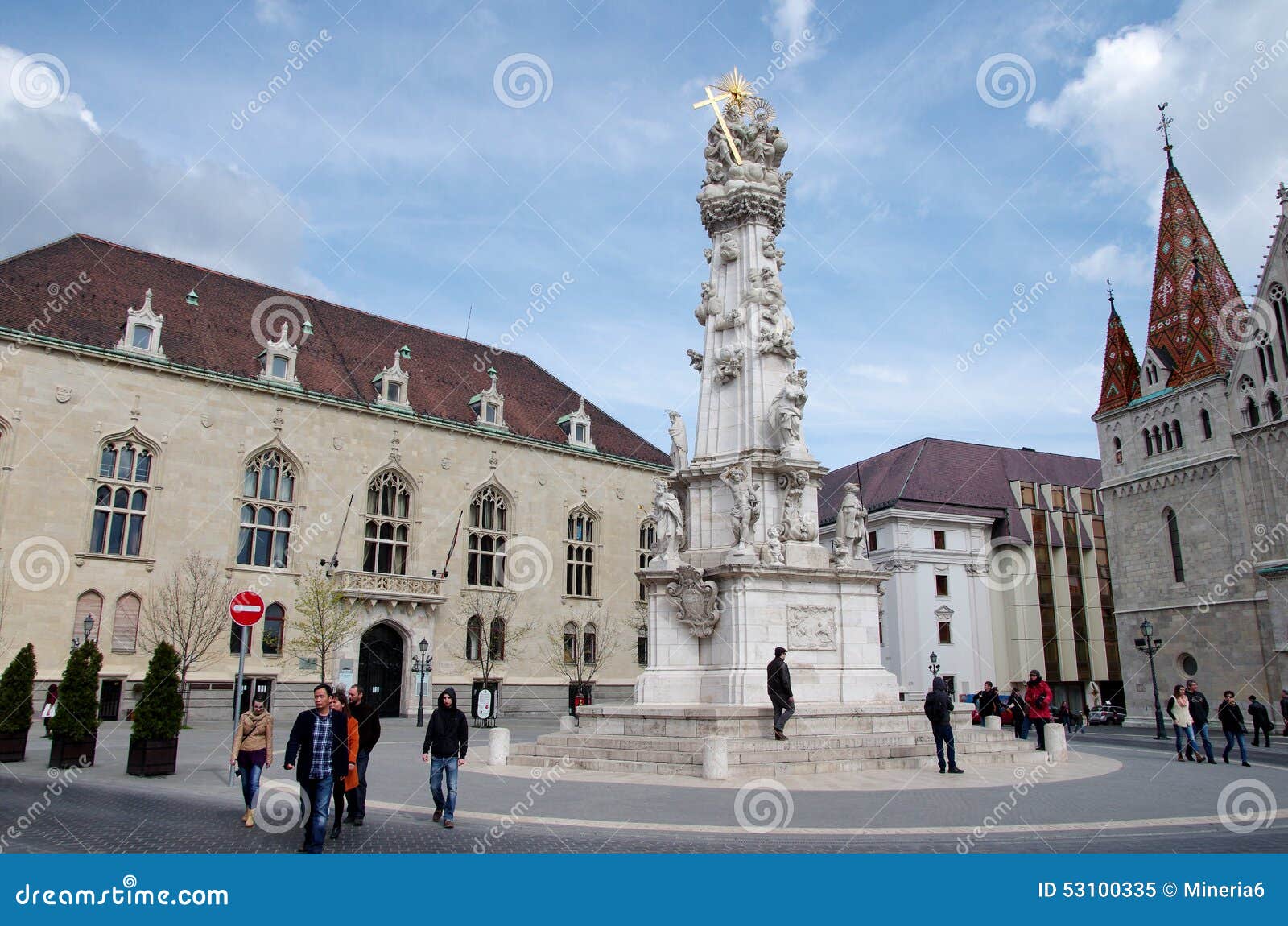 Trinity Square, Buda Castle, Budapest Editorial Image - Image of ...