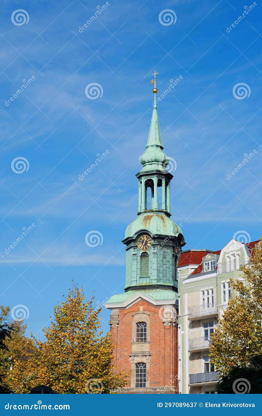 The Trinity or St. Georg Church in Hamburg, Germany Stock Image - Image ...