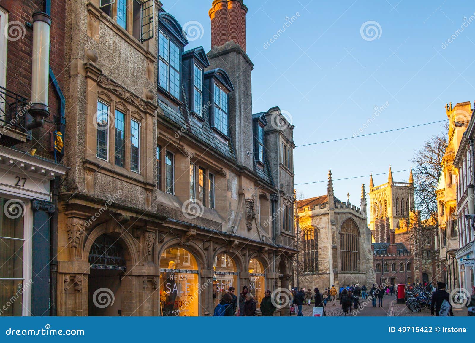 Trinity Street with Trinity Collage View Editorial Photography - Image ...