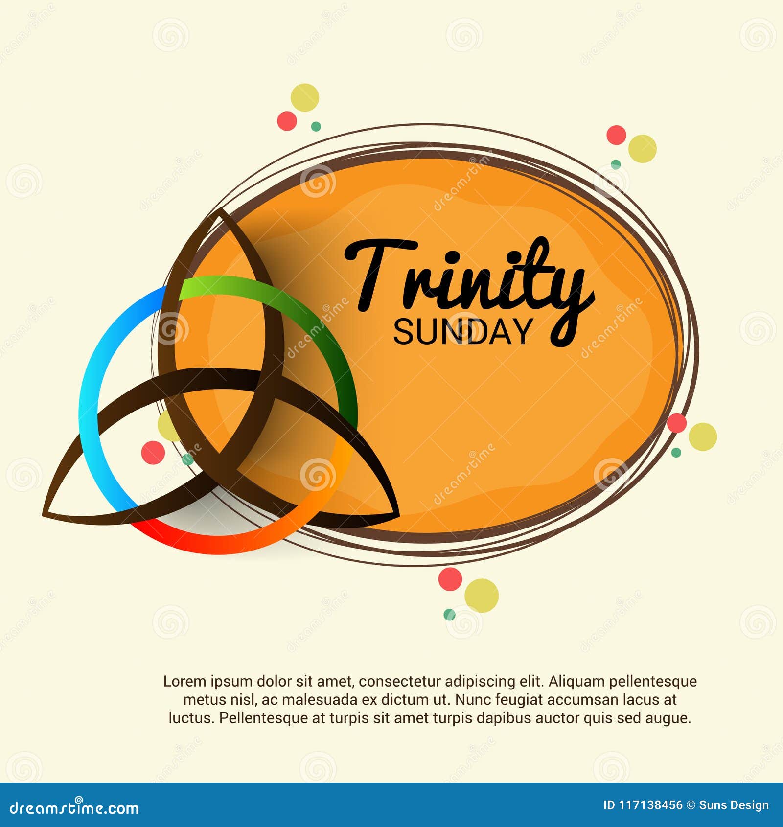 Trinity Sunday. stock illustration. Illustration of template - 117138456