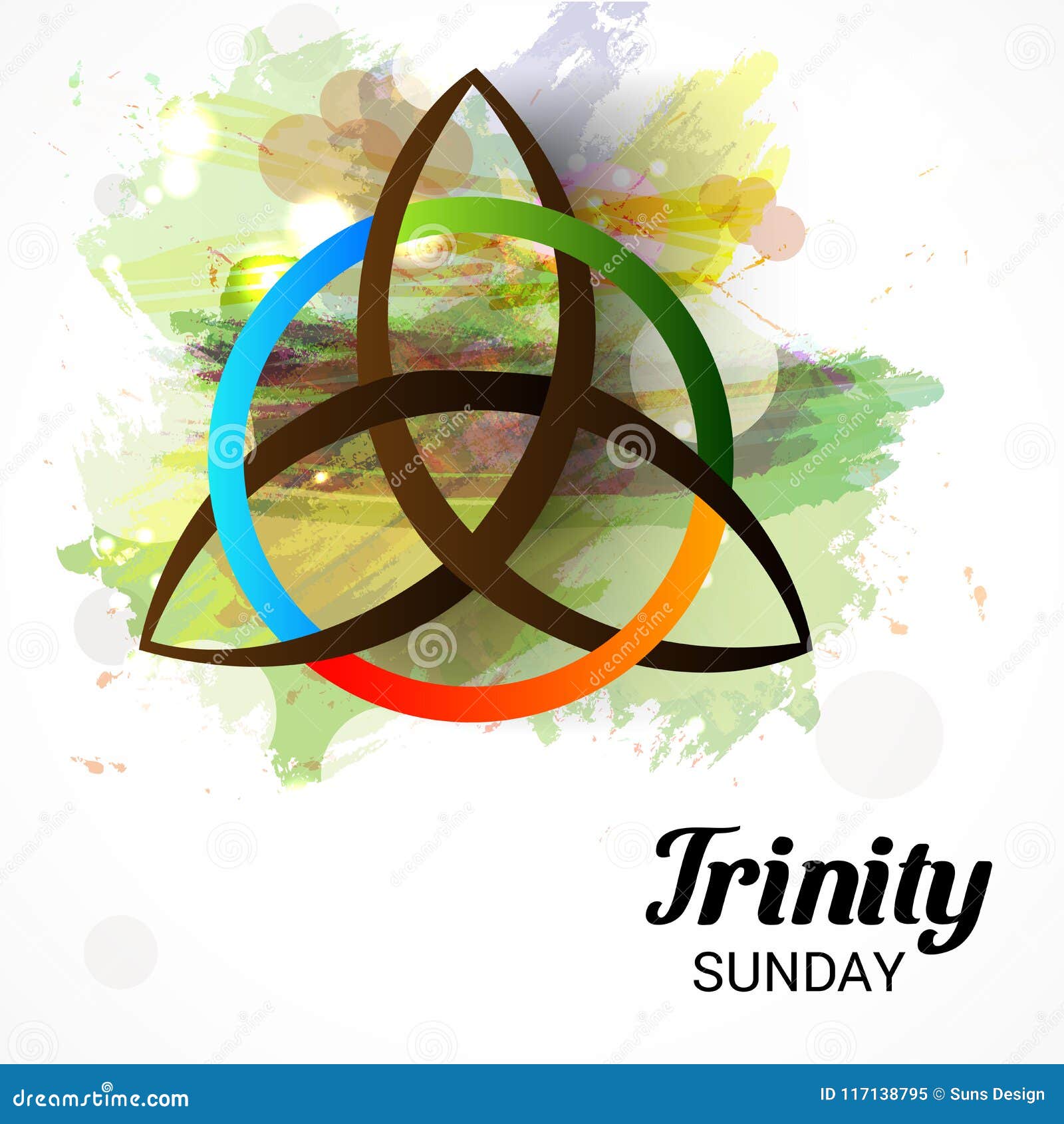 Trinity Sunday. stock illustration. Illustration of symbol - 117138795