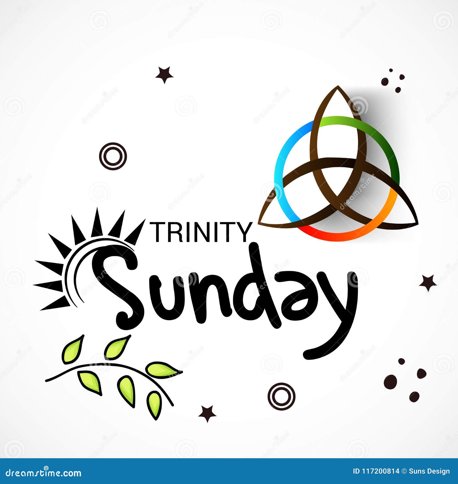 Trinity Sunday. stock illustration. Illustration of sunday - 117200814