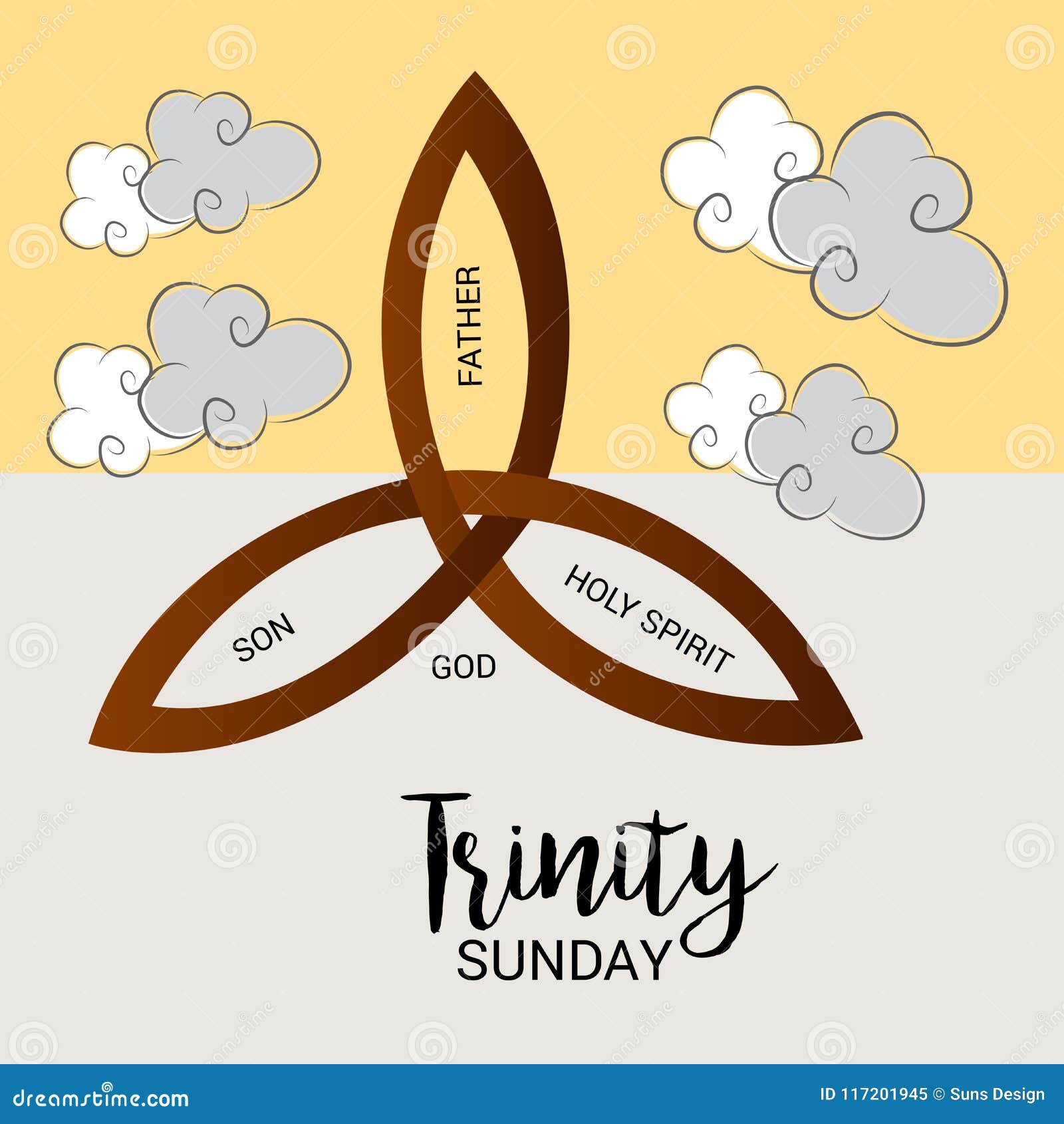 Trinity Sunday. stock illustration. Illustration of banner - 117201945