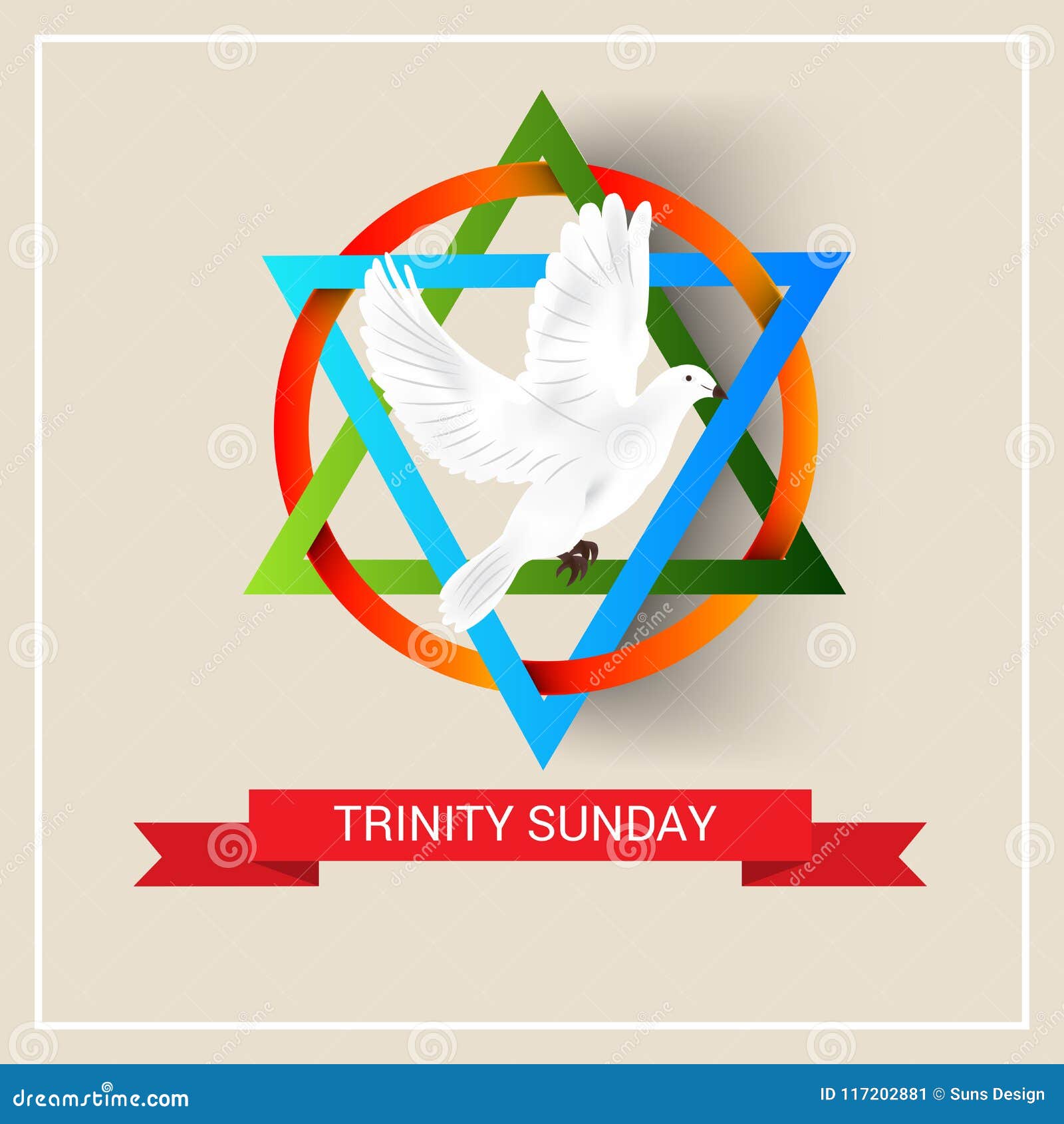 Trinity Sunday. stock illustration. Illustration of abstract - 117202881