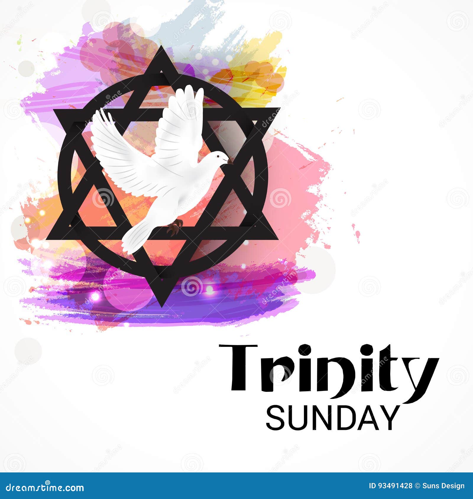 Trinity Sunday. stock illustration. Illustration of holy - 93491428