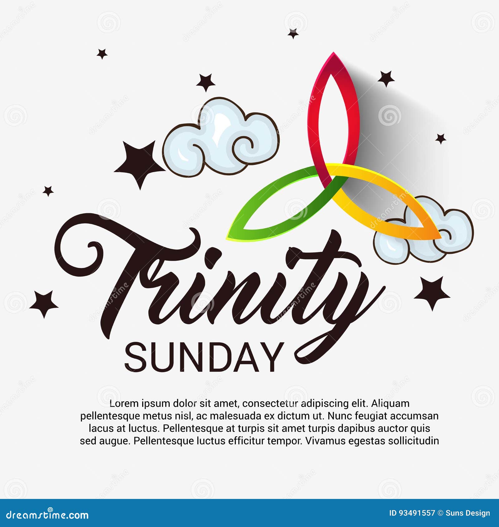 Trinity Sunday. stock illustration. Illustration of pentecost - 93491557