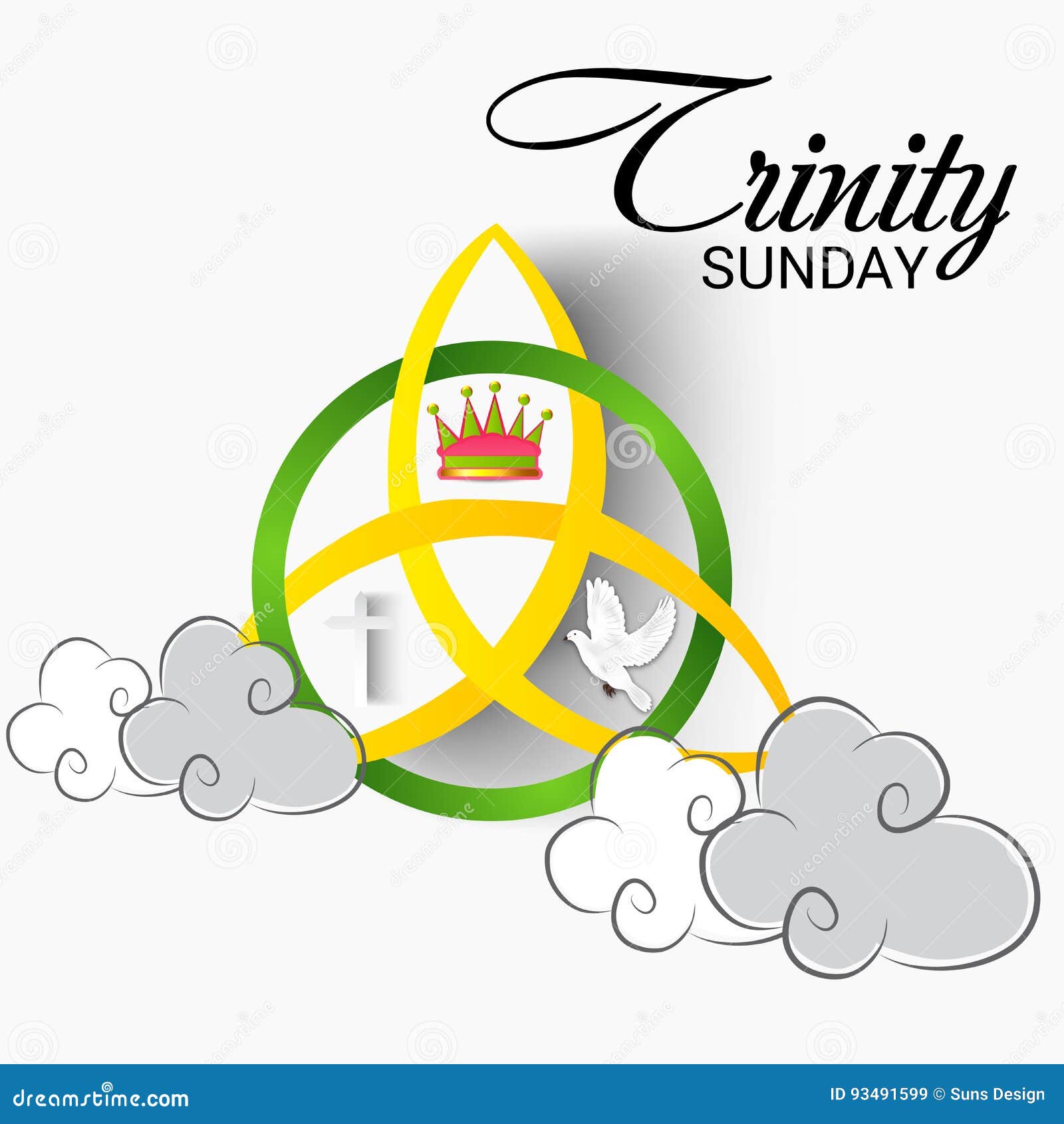 Trinity Sunday. stock illustration. Illustration of religious - 93491599