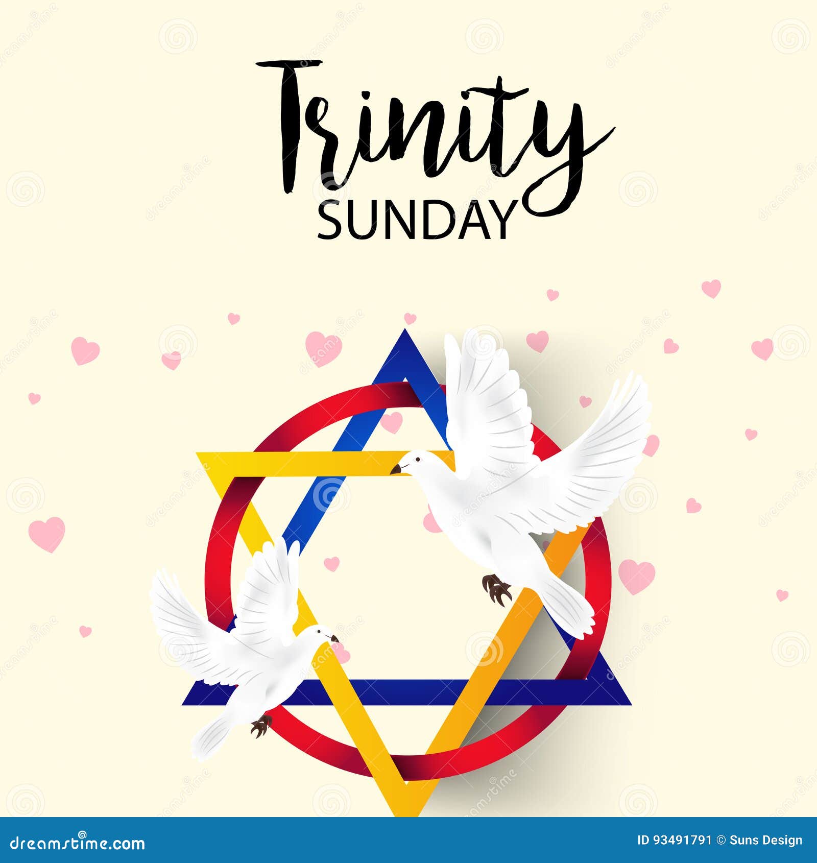 Trinity Sunday. stock illustration. Illustration of faith - 93491791
