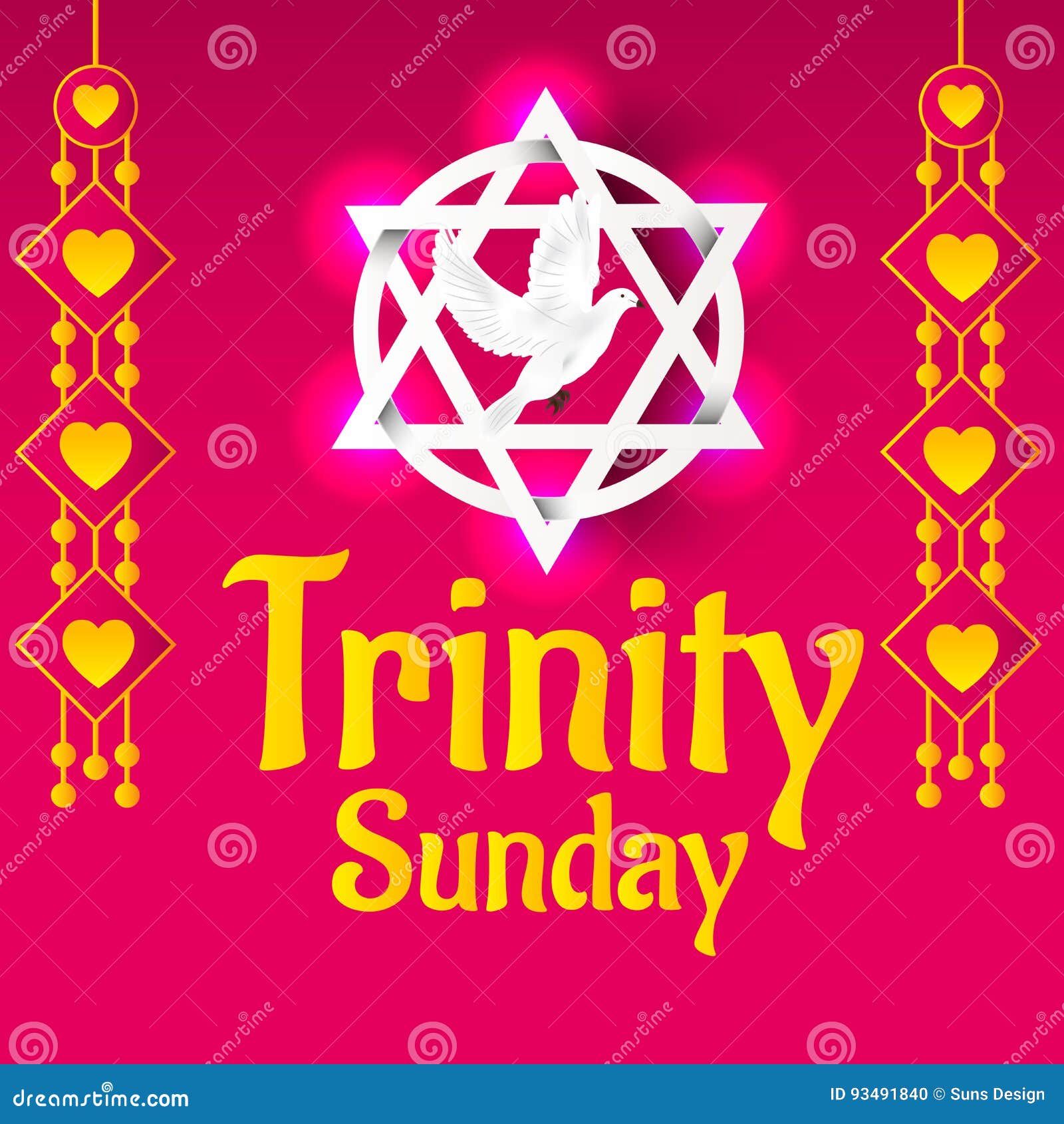 Trinity Sunday. stock illustration. Illustration of christian - 93491840