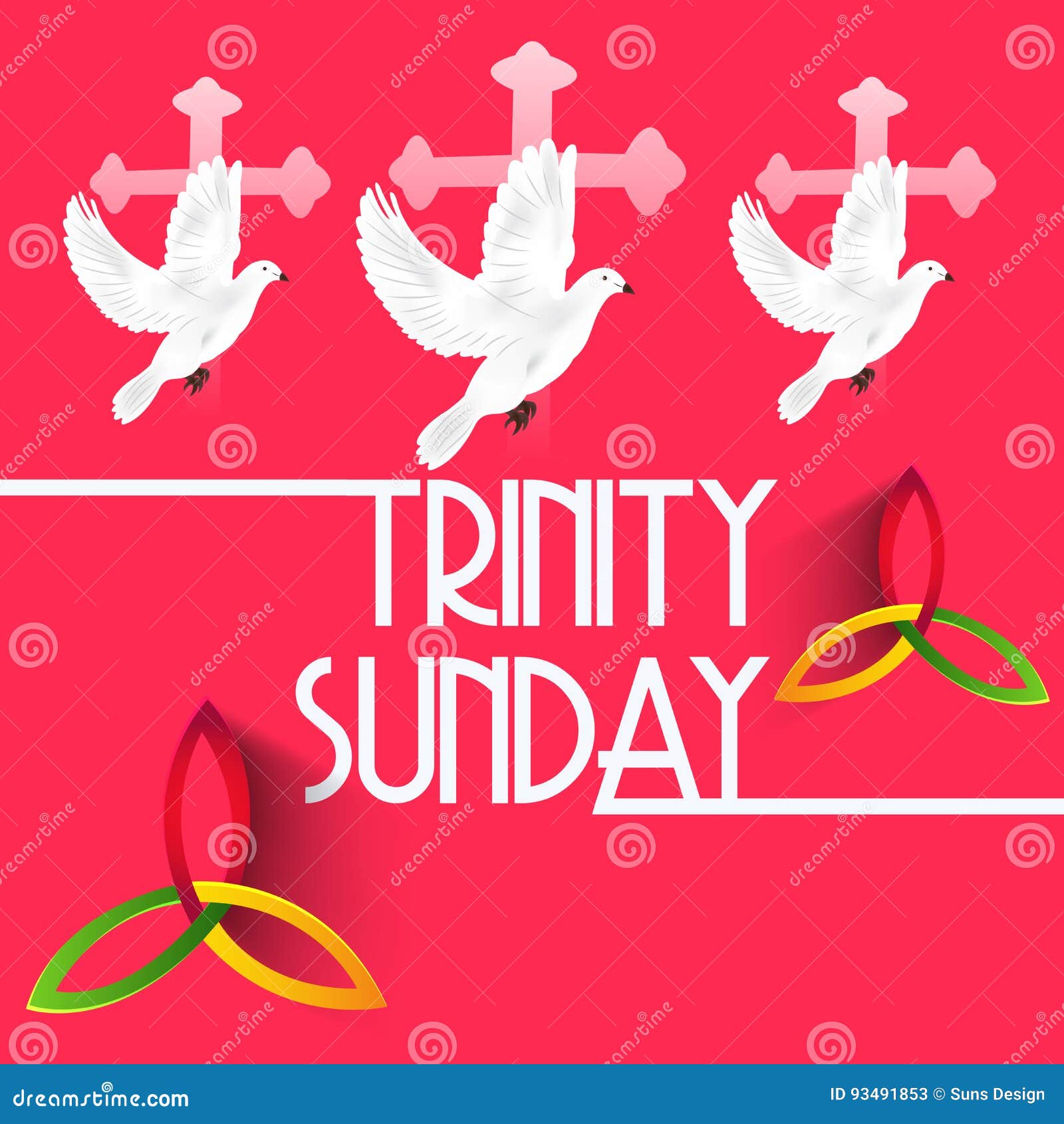 Trinity Sunday. stock illustration. Illustration of sign - 93491853