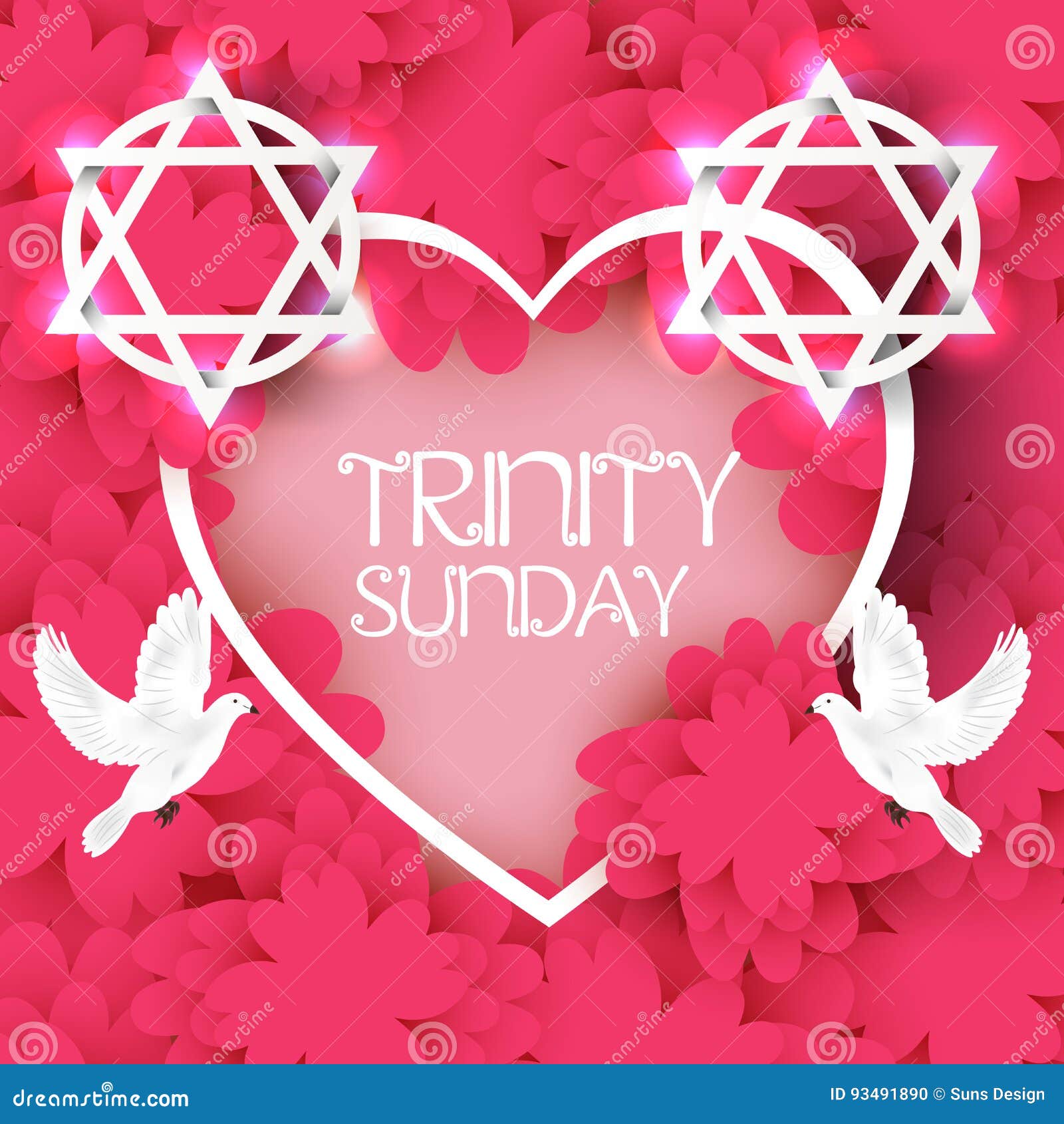 Trinity Sunday. stock illustration. Illustration of spirit - 93491890