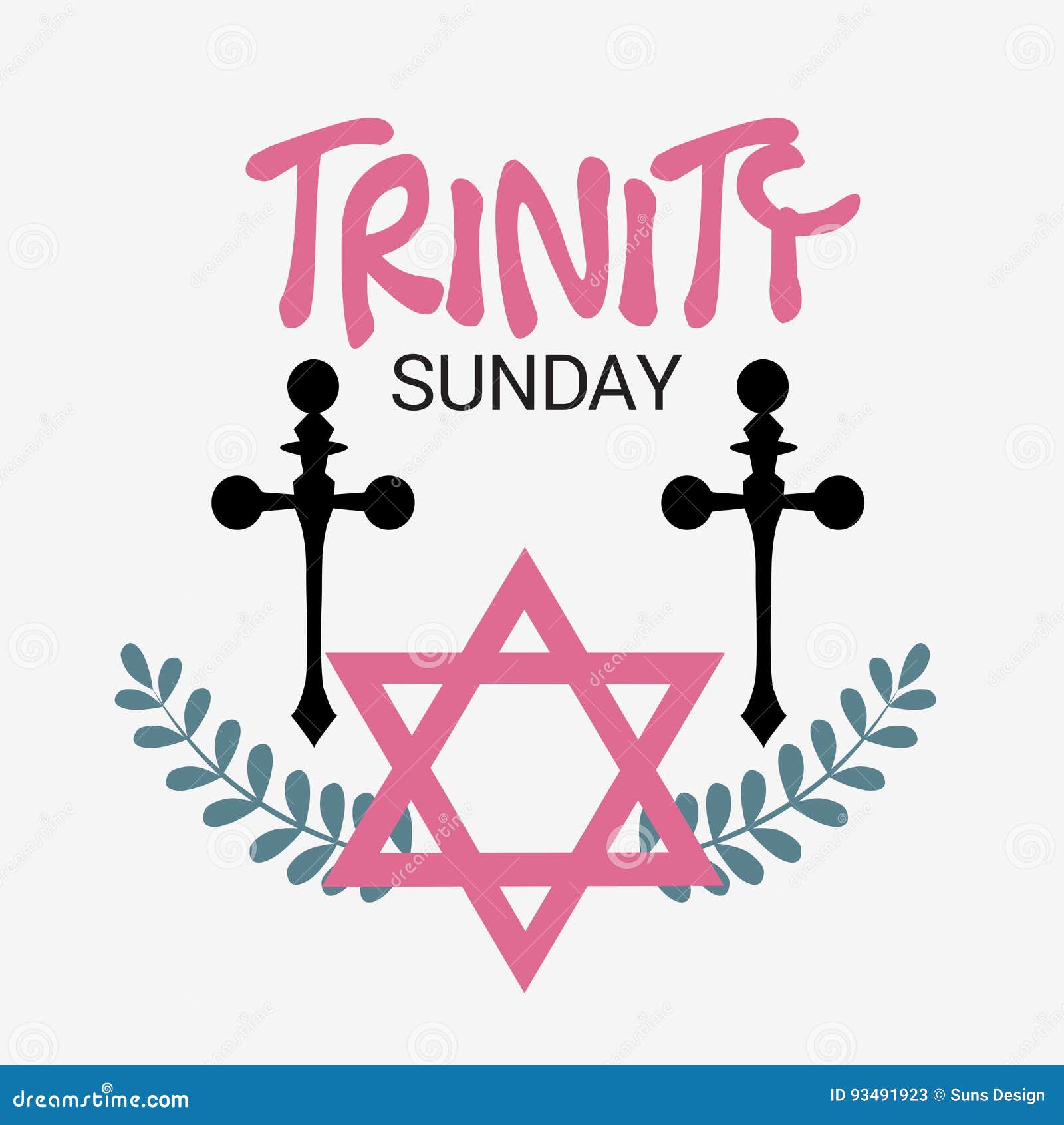 Trinity Sunday. stock illustration. Illustration of abstract - 93491923