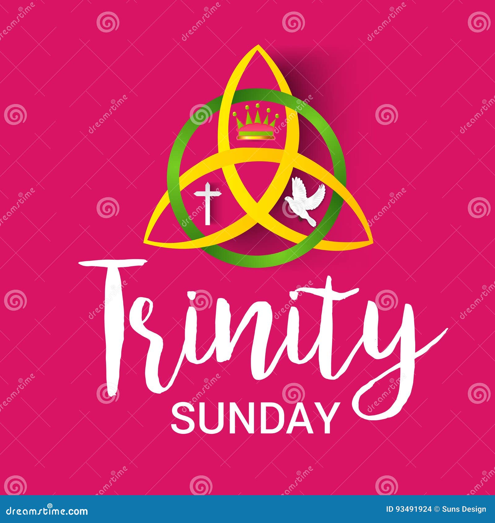 Trinity Sunday. stock illustration. Illustration of jesus - 93491924