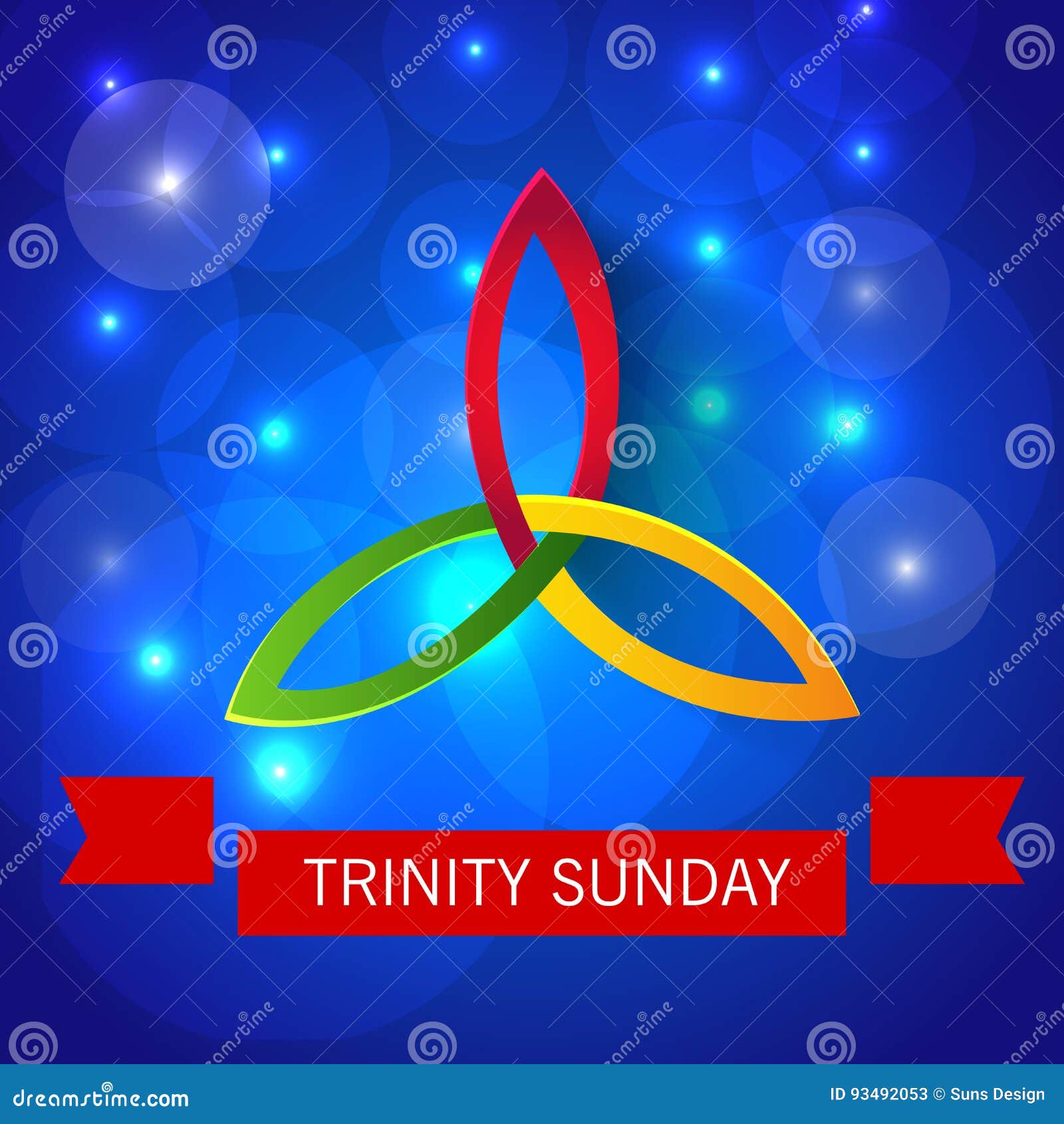 Trinity Sunday. stock illustration. Illustration of cross - 93492053