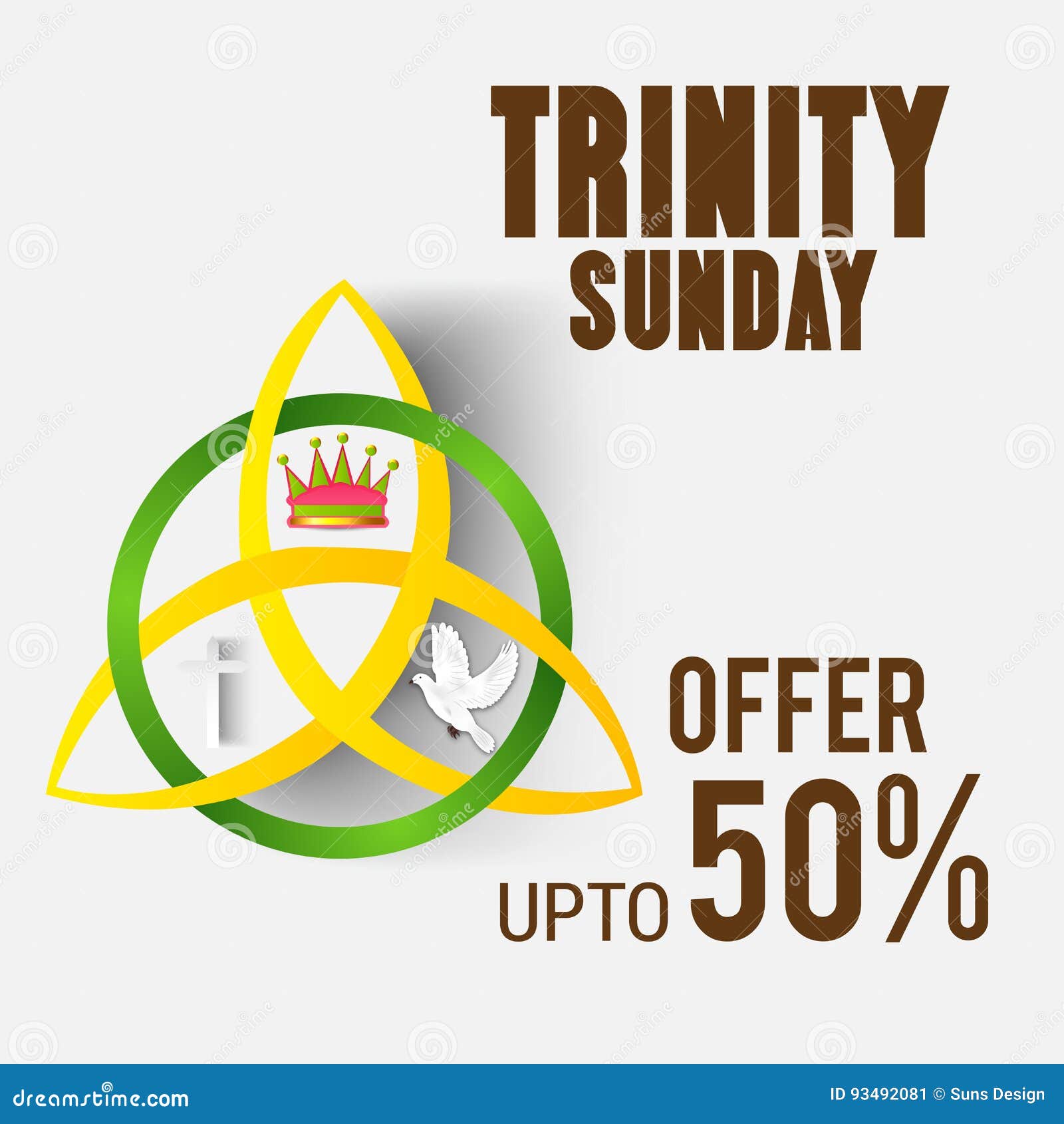Trinity Sunday. stock illustration. Illustration of icon - 93492081