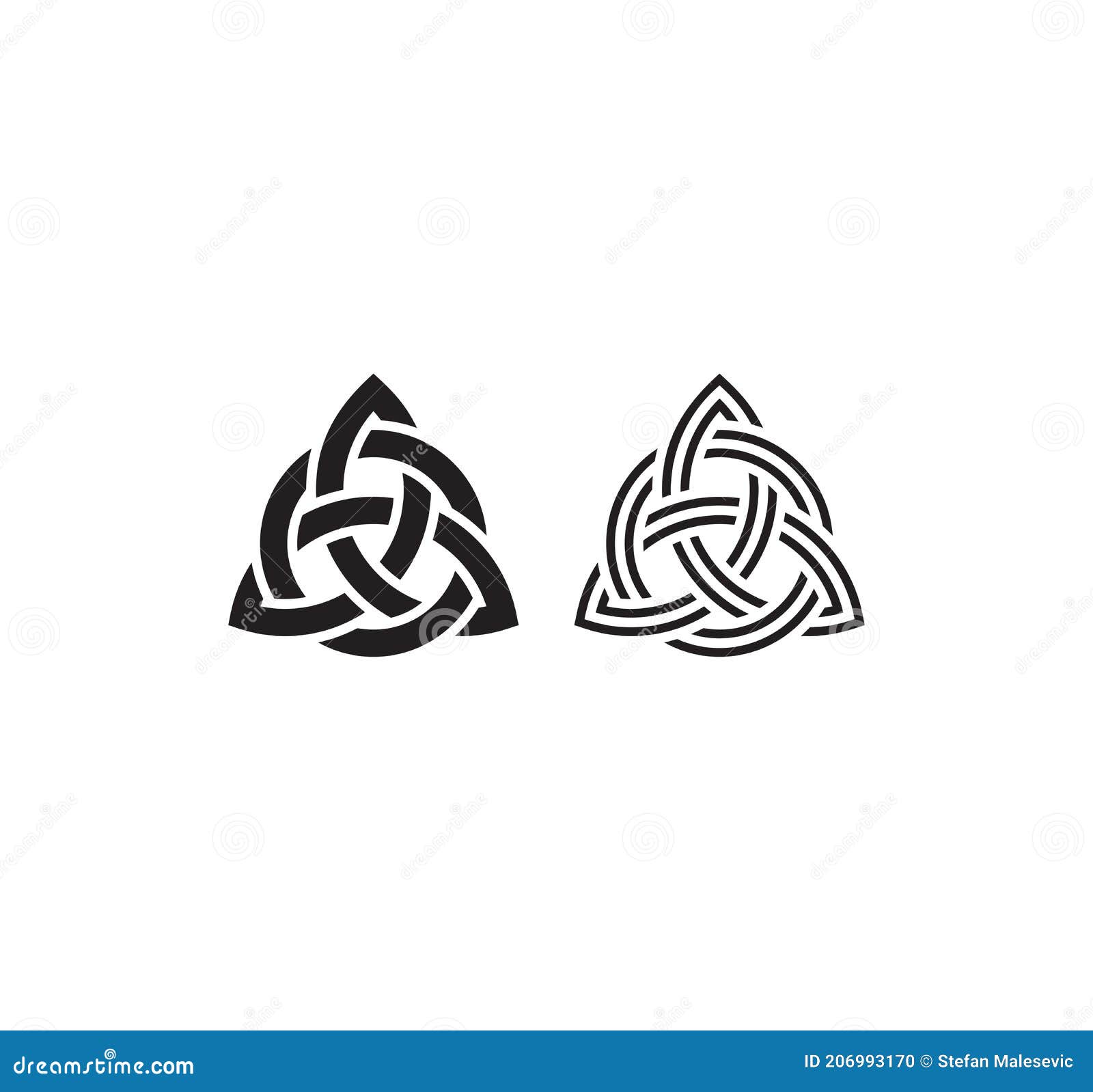 Trinity symbol stock vector. Illustration of balance - 206993170