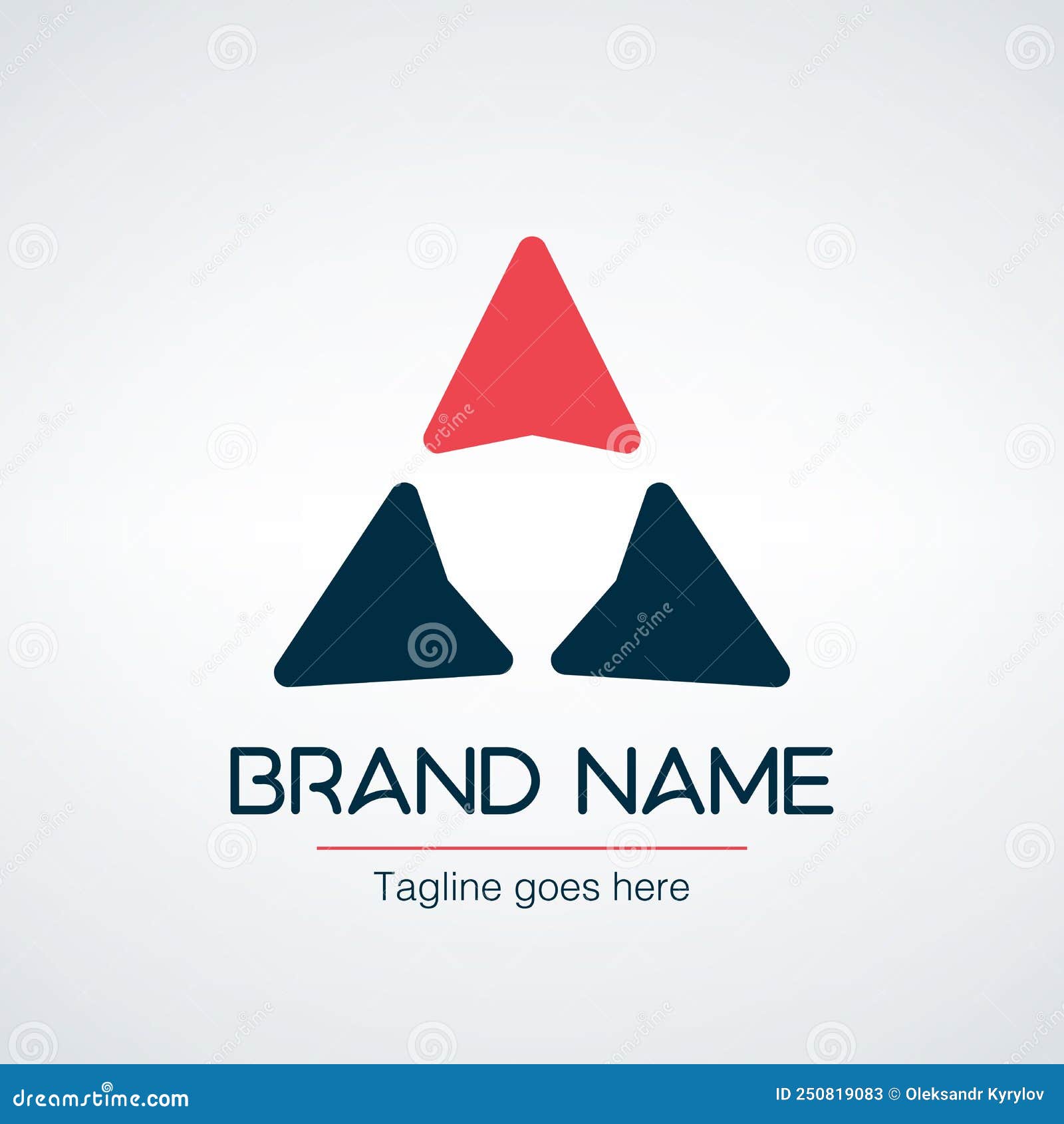 Trinity Triangle Vector Logo Template. Unity and Partnership. Stock ...