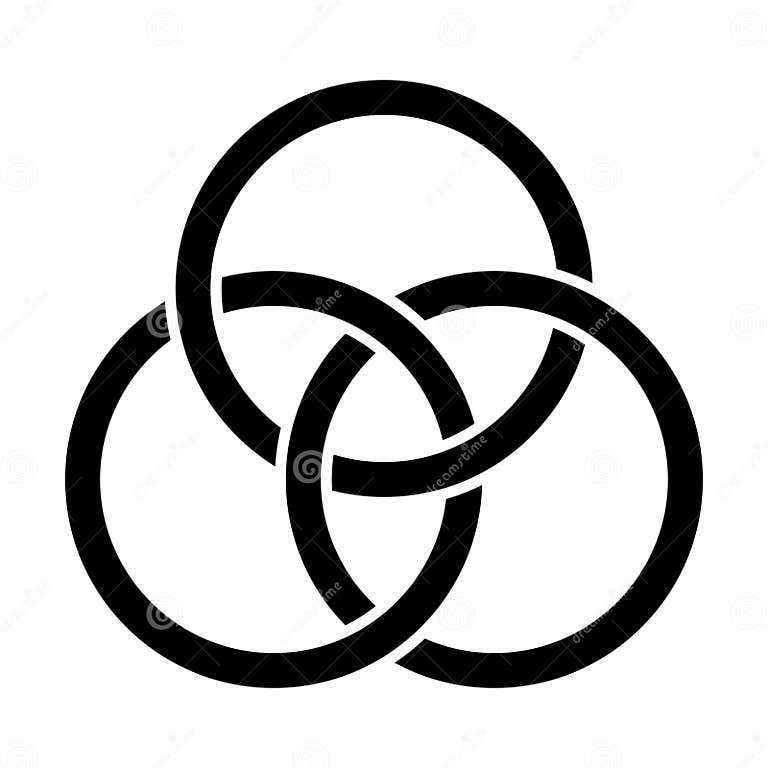 Emblem of the Trinity, Three Interlaced Circles, an Ancient Christian ...