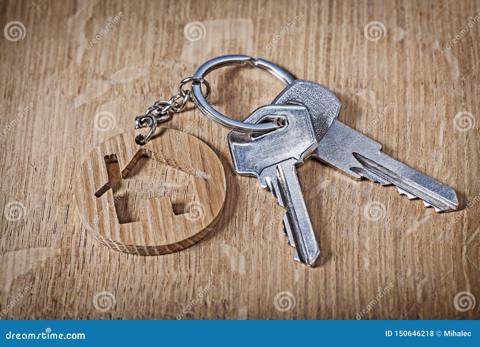 Trinket House and Keys on Wood Background Stock Photo - Image of keys ...