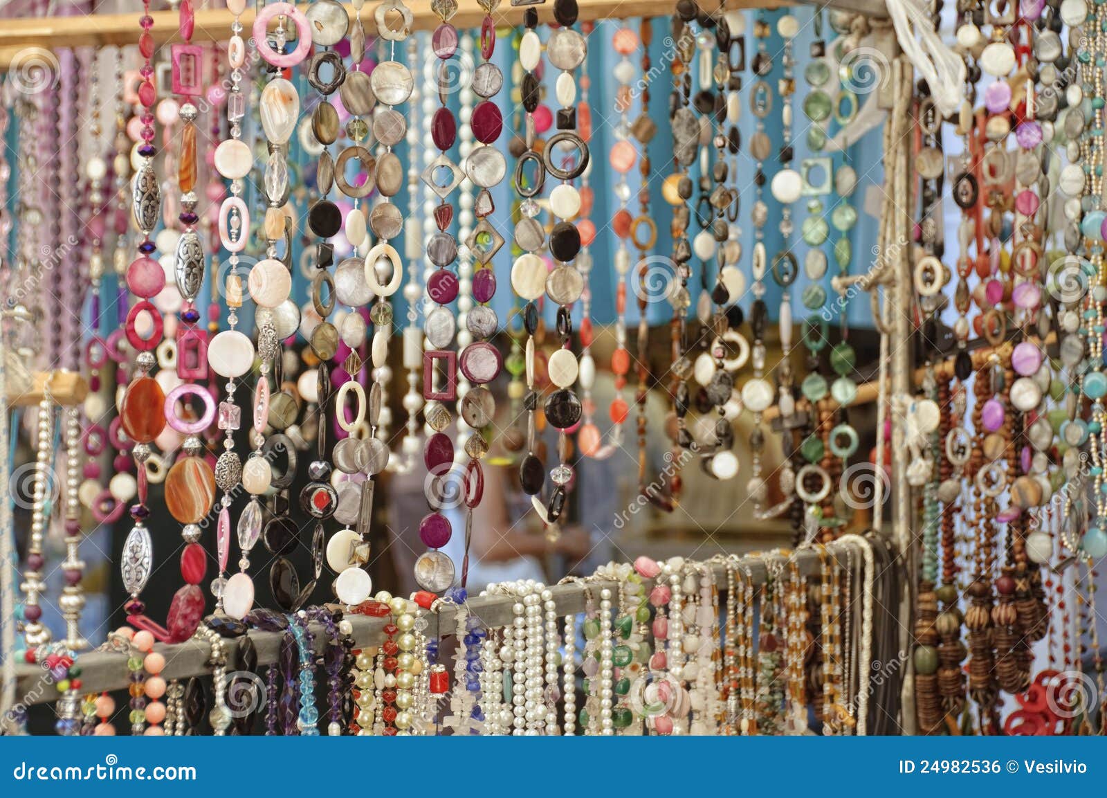 Trinkets stall stock photo. Image of market, sell, handmade - 24982536