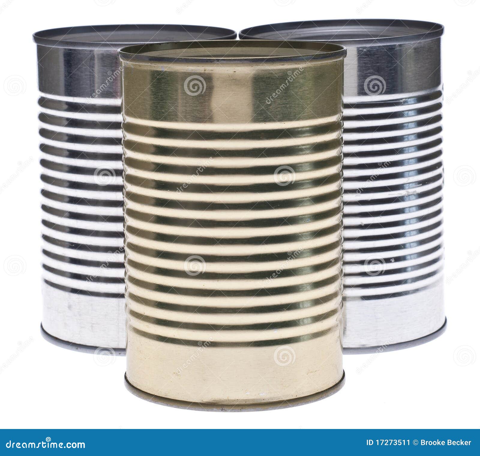 Trio der Blechdosen stockbild. Bild von idee, dose, nahrung - 17273511