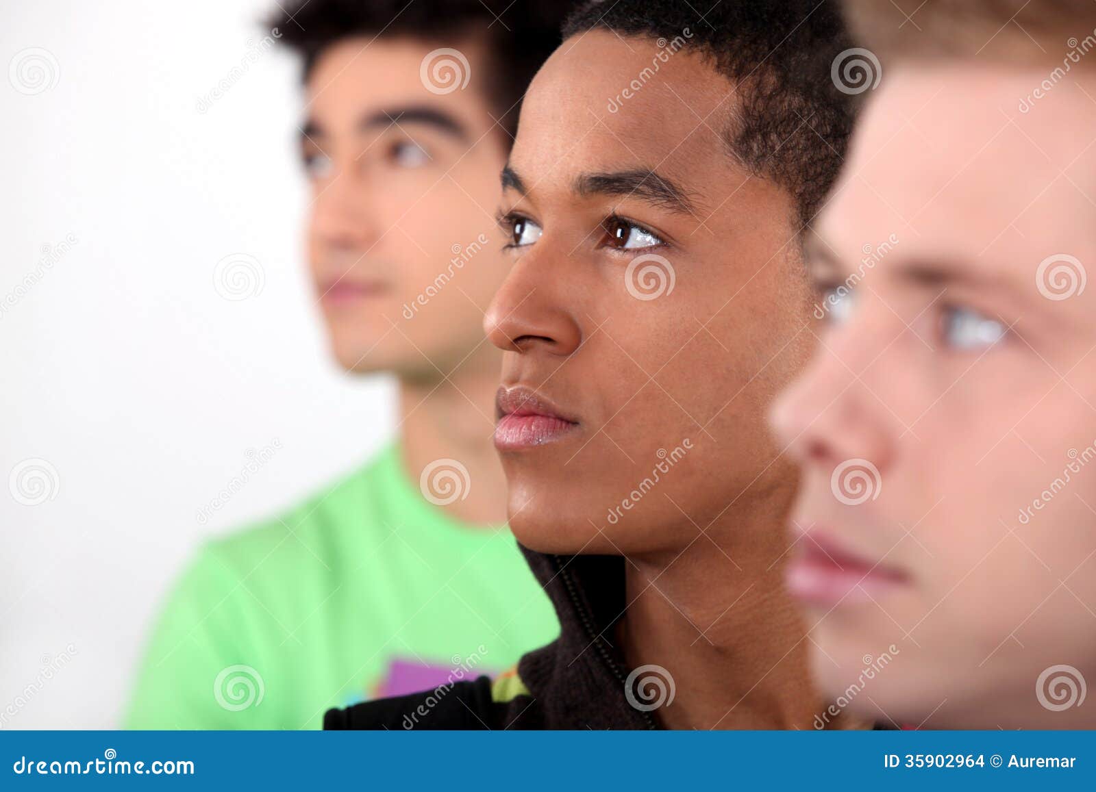 Trio of male friends stock photo. Image of coworkers - 35902964