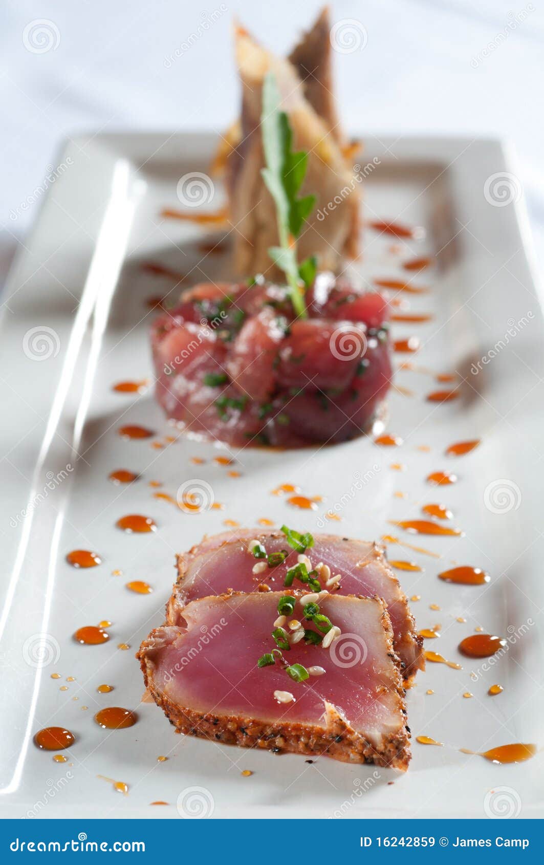 Trio van tonijn stock afbeelding. Image of broodje, zeewaardig - 16242859
