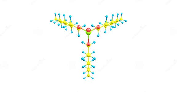 Trioctyl Phosphate Molecular Structure Isolated on White Stock ...