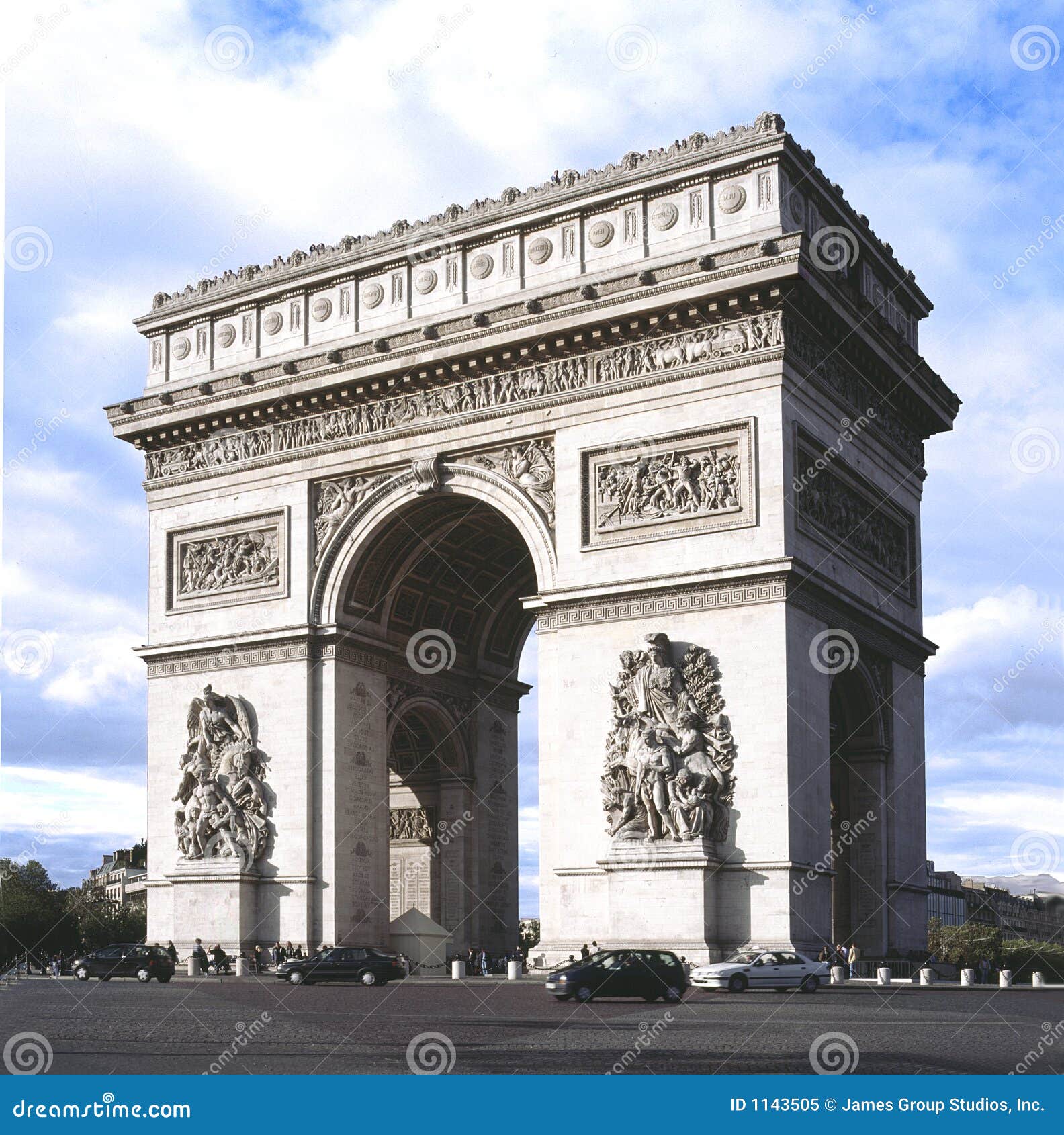 Triomphe stock image. Image of europe, landmark, champs - 1143505
