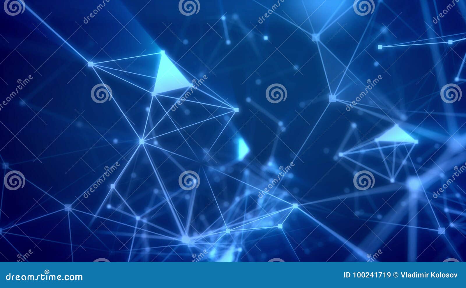 Trip through the Abstract Cyberspace Grid Stock Illustration ...