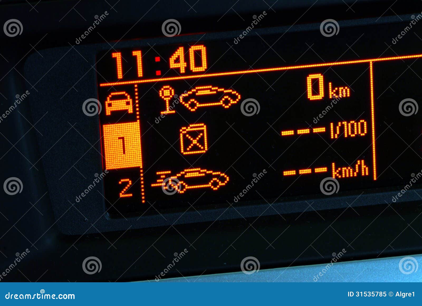 Trip computer stock image. Image of indicator, blue, computer - 31535785