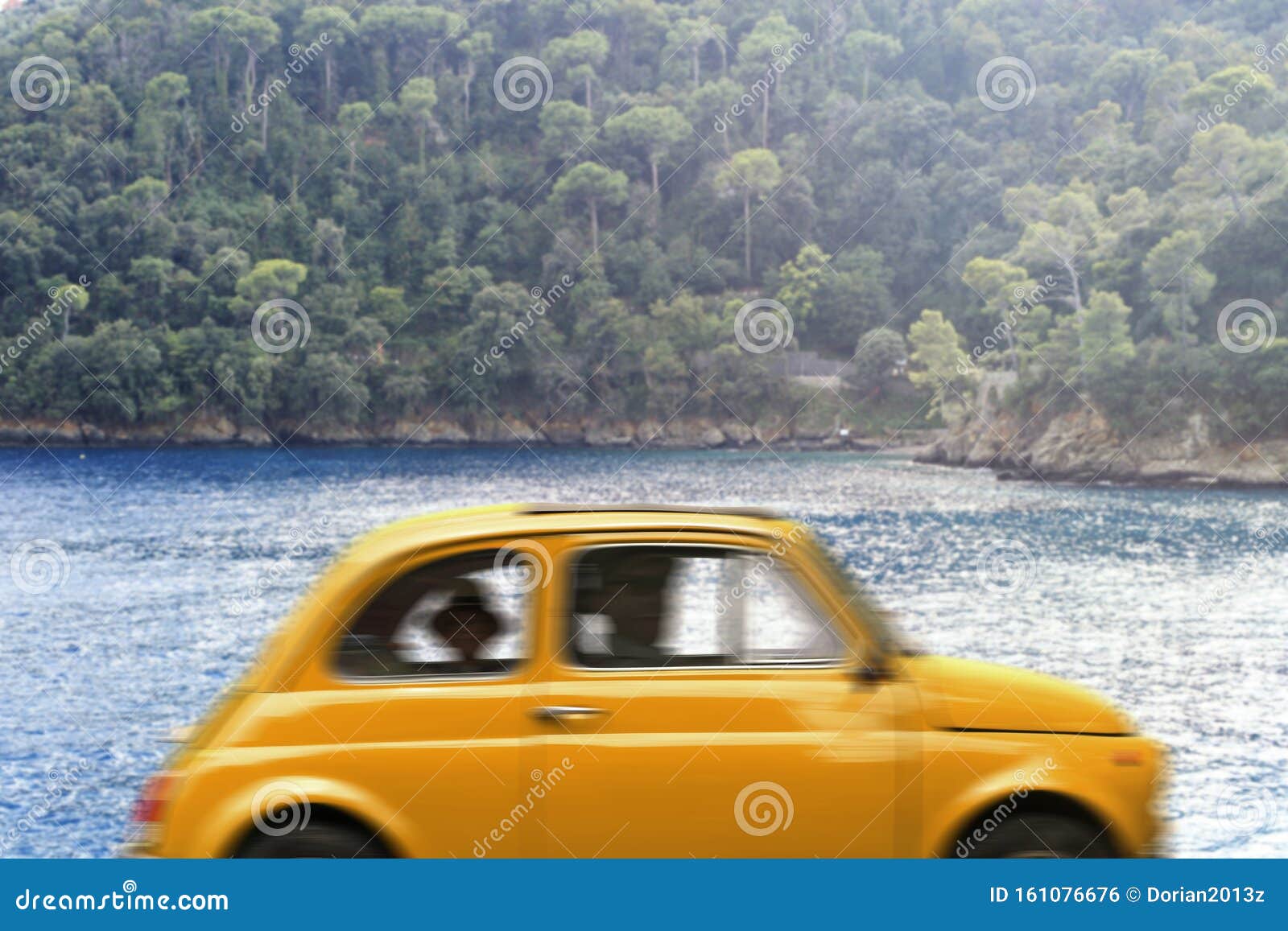 Trip in a Nice Old Car in Italy Stock Photo - Image of liguria, drive ...