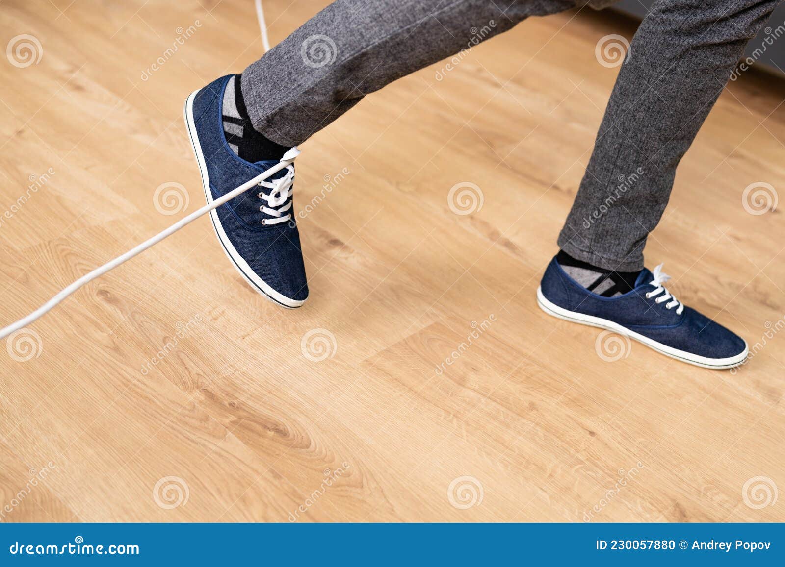 Trip Over Wire Cable stock photo. Image of compensation - 230057880