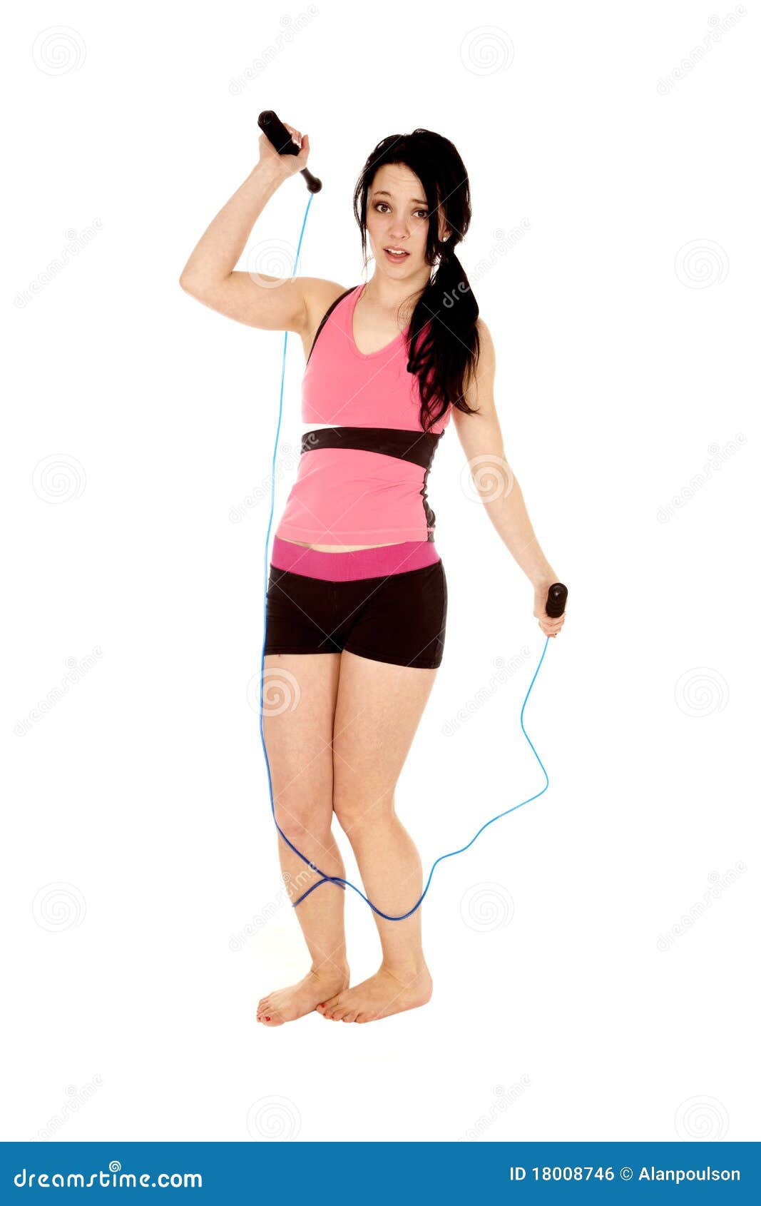 Trip rope stock photo. Image of athlete, girl, jump, athletic - 18008746