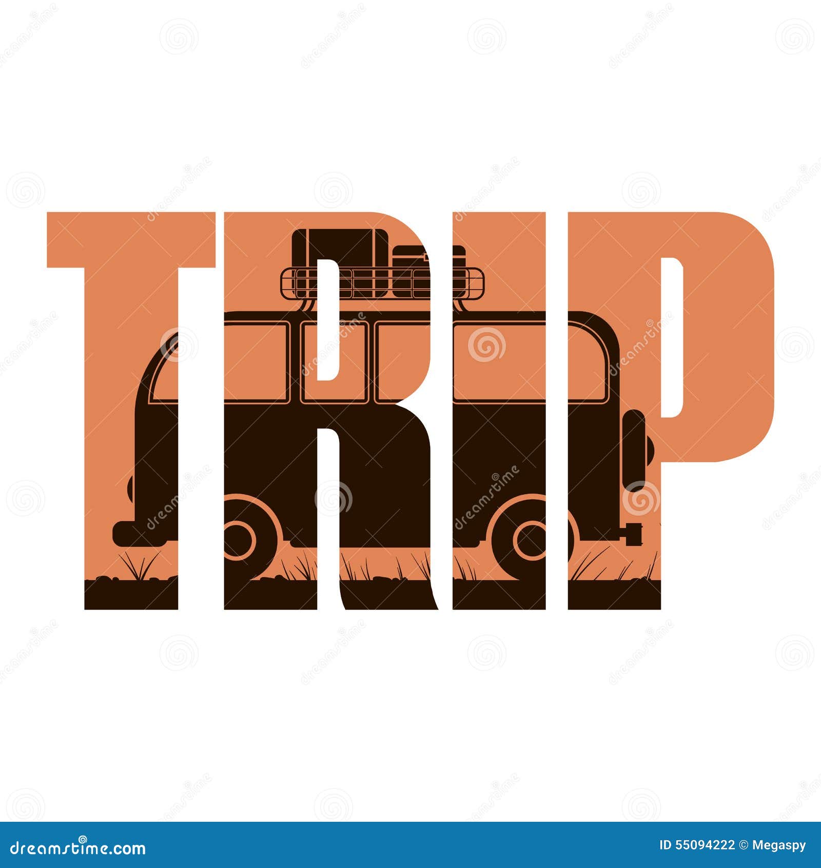 Trip sign stock vector. Illustration of promotion, insignia - 55094222