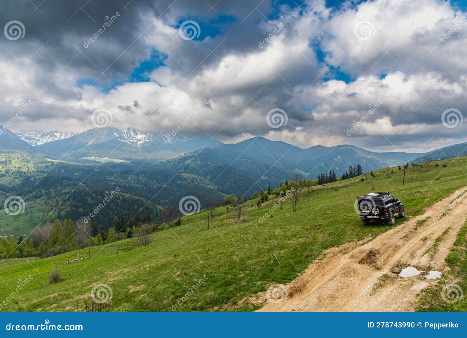 A Trip through the Spring Mountains with a View of Snow-capped Peaks ...
