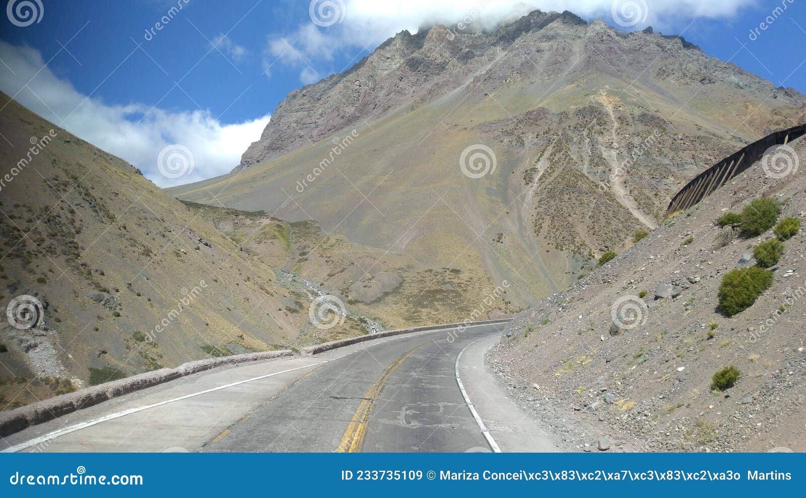 Trip to the Andes Mountain stock image. Image of ridge - 233735109